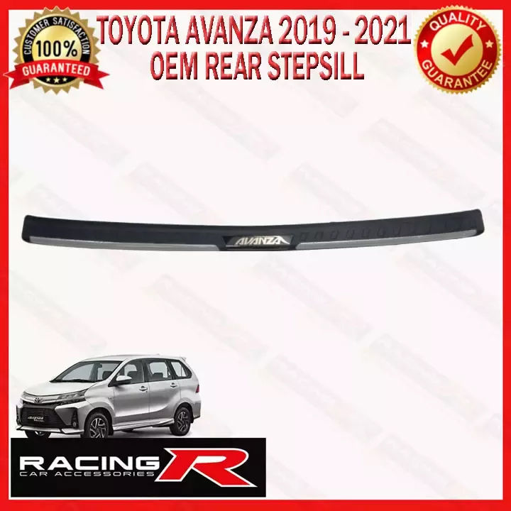 Toyota Avanza 2019 to 2021 OEM Rear Stepsill / Step sill Black / Chrome ...
