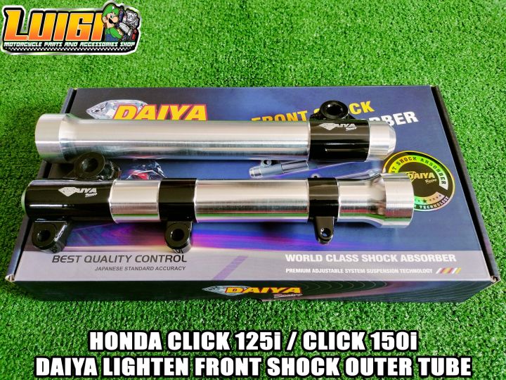 DAIYA LIGHTEN FRONT SHOCK OUTER TUBE BLACK FOR HONDA CLICK 125i V2 ...