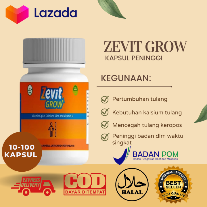 [LAGI PROMO] ZEVIT GROW 20KPSL – Peninggi Badan Terlaris / susu ...