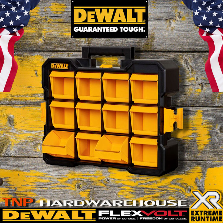 DEWALT กล่องใส่อุปกรณ์ 12 ช่อง กล่องเครื่องมือ กล่องสว่าน กล่องช่าง ...
