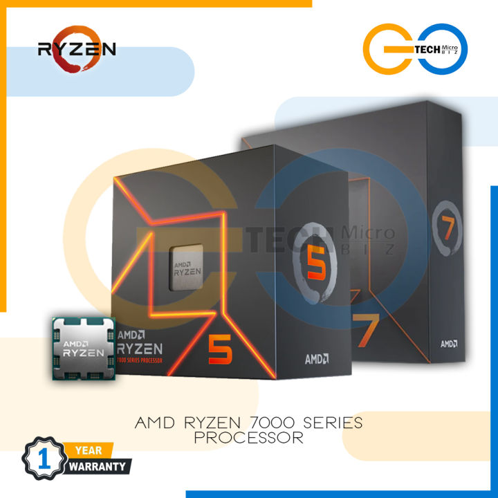 AMD Ryzen 7000 Series 7600 / 7600x / 7700x AM5 Socket Cpu Processor | Lazada PH