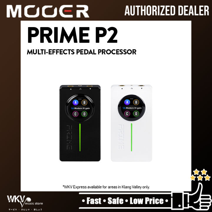 Mooer Prime P2 Multi-Effects Pedal Processor - Black / White | Lazada
