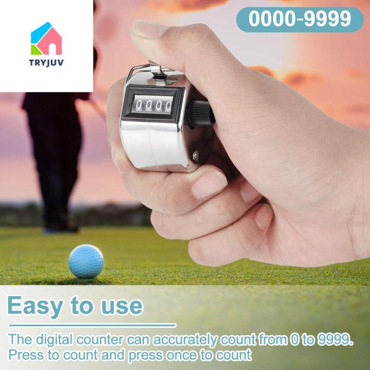 TRYJUV Timer Mini Metal Counter Tools Mechanical 9999 Hand Tally ...