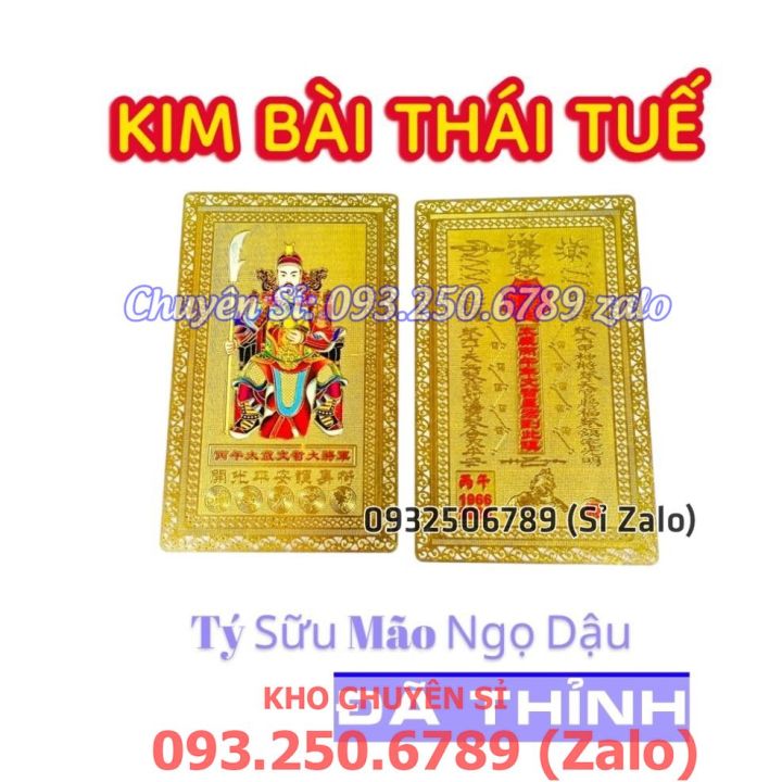 [ tài lộc ] [Thẻ Kim Loại] Kim Bài Thái Tuế 2026 hoá giải điều khôn may ...
