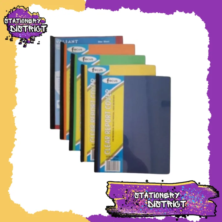 Clear report sliding folder a4/legal assorted color focus | Lazada PH