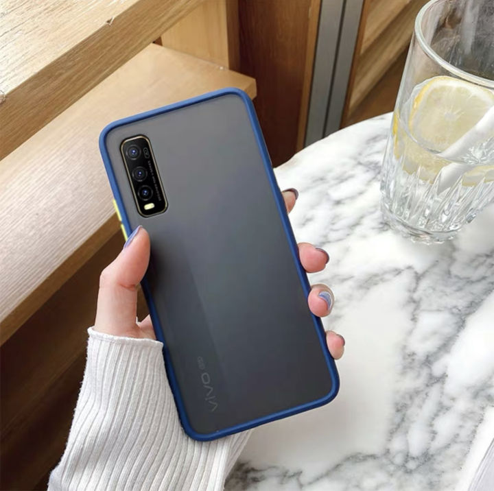 [ส่งจากไทย] Case Vivo Y20 / Y20S / Y20i เคสกันกระแทก ปุ่มสีผิวด้าน ขอบ ...