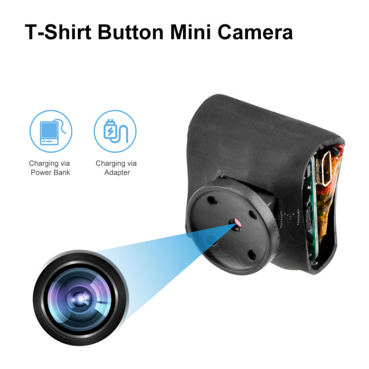 3Tech mall HD 1080P Mini Body Camera Clothes Button Hidden Camera Loop ...