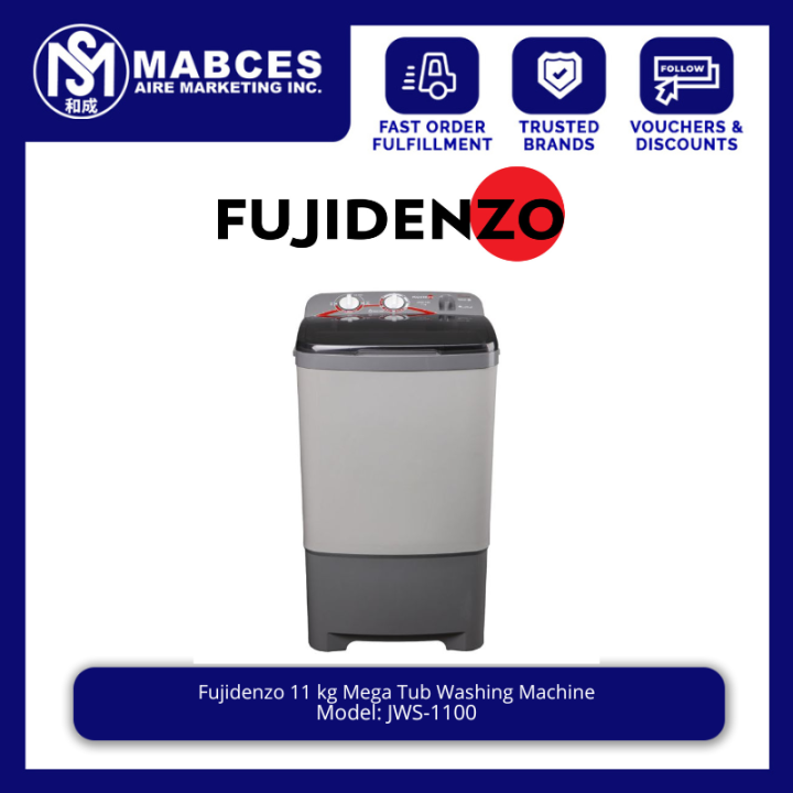 Fujidenzo 11 kg Mega Tub Washing Machine JWS-1100 | Lazada PH