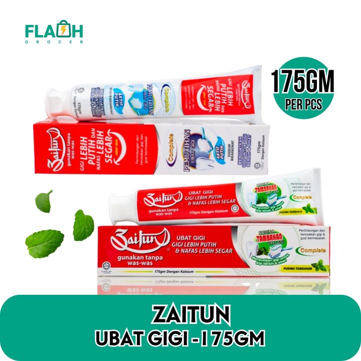 Zaitun Ubat Gigi -Value pack 22% - Toothpaste Pudina Tambahan ...