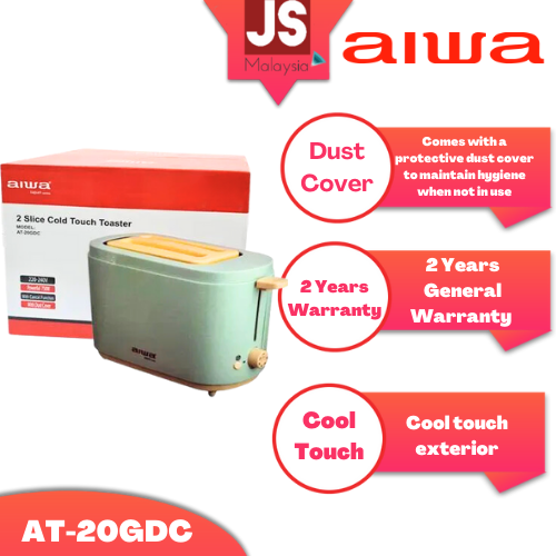 Aiwa Toaster with Dust Cover and Cool Touch Body [ AT-20GDC ] or Morgan ...