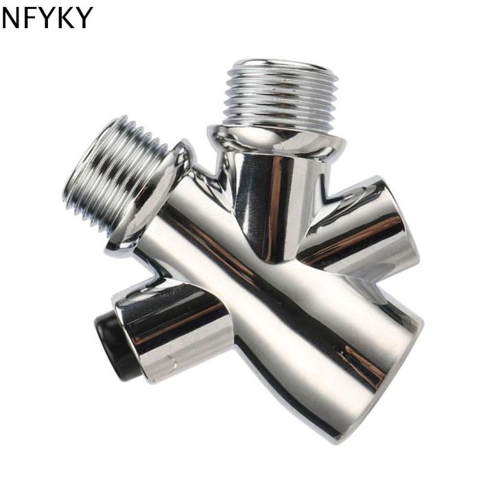 NFYKY Plastic 1/2" Thread Connector Diverter Adapter Bathroom Fittings ...
