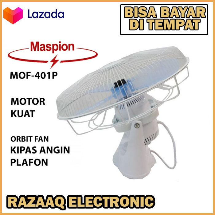 MASPION MOF-401P AUTO FAN/ORBIT FAN/KIPAS ANGIN PLAFON 16 Inch | Lazada Indonesia