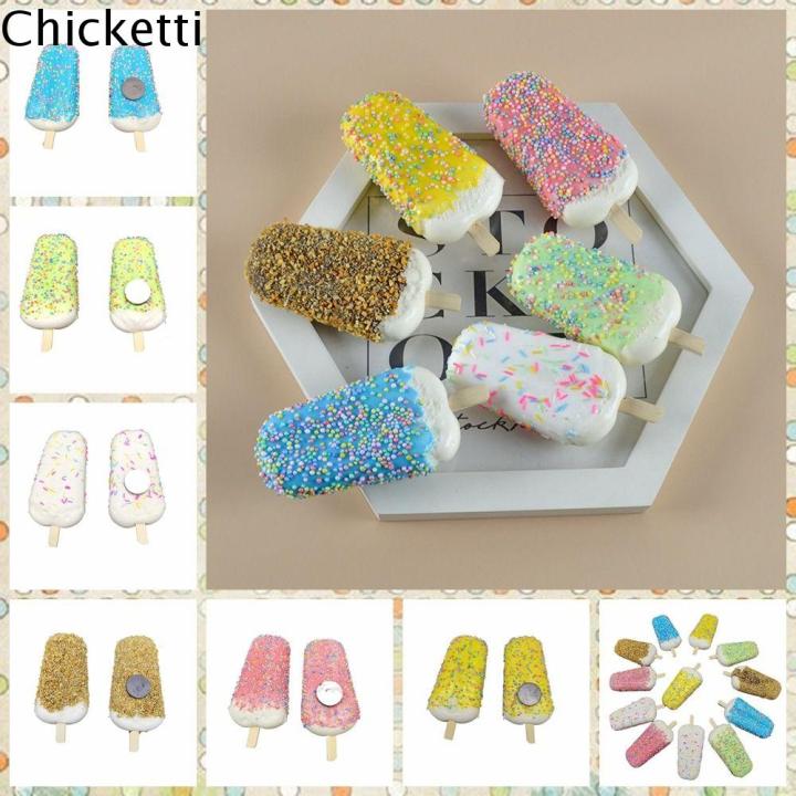 CHICKETTI ไอติมแท่ง ไอติมแท่งปลอม พียู PU งานทำมือ เครื่องประดับ ...