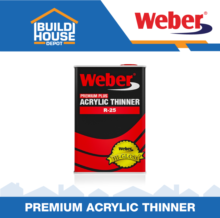 WEBER Premium High Gloss Acrylic Thinner - 1L | 4L | Lazada PH