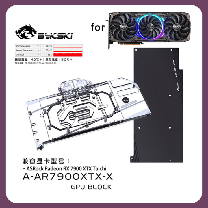 Bykski Water Block Use for ASRock AMD Radeon RX 7900 XTX Taichi GPU ...