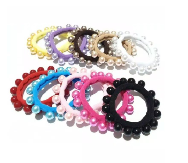 Ikat Rambut Mutiara Korean Style -Kunciran Rambut Full Mutiara | Lazada ...