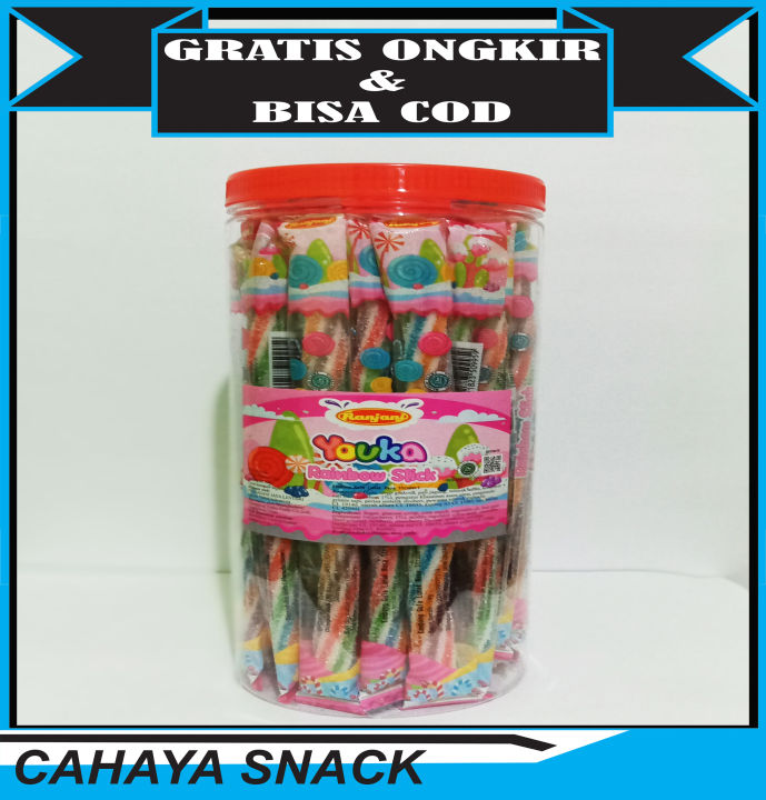 Permen Youka Rainbow Stik Isi 30 Pcs | Lazada Indonesia