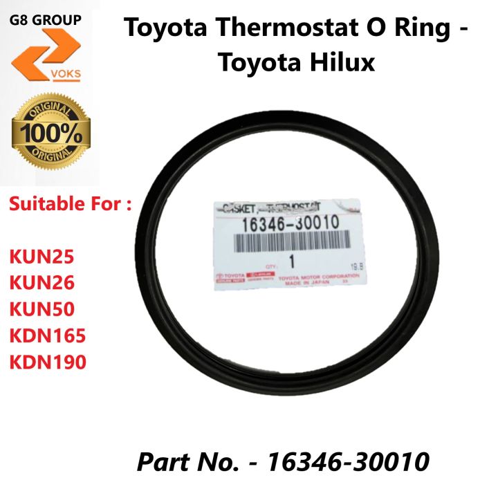 Toyota Thermostat O Ring - Toyota Hilux ( 16346-30010 ) | Lazada