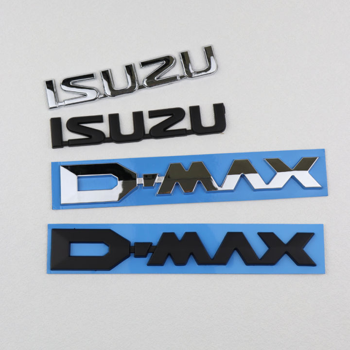 ISUZU Logo Sticker ABS Plastic Emblems DMAX Letter Badge Car Logo ...