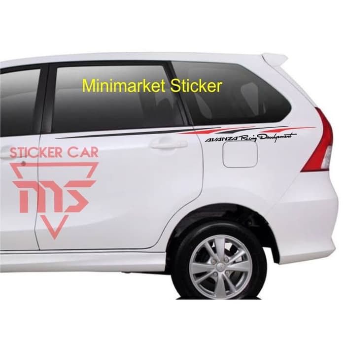 STICKER STRIPING CUTTING STIKER AVANZA RACING DEVELOPMENT TOYOTA TRD ...