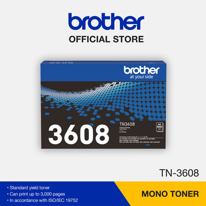 Brother TN-3608 Original Toner Cartridge 3,000 pages HL-L5210DN HL ...