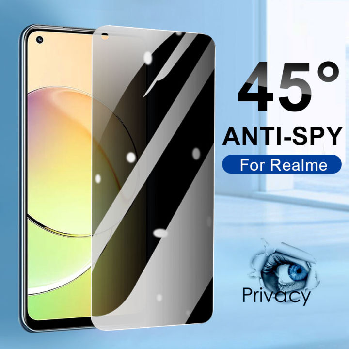 Privacy Anti Spy Tempered Glass for Realme 11 10T 10 5G 10 Pro 10s Realme C51 C53 C2 C3 C11 2021 ...