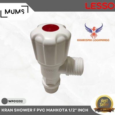 Kran Jet Shower Closet F Mahkota Pvc Lesso 1/2" Inch Keran Air Plastik ...