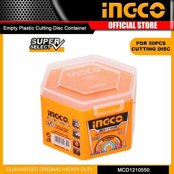 INGCO Empty Plastic Cutting Disc Container For 50pcs Cutting Disc INGCO ...