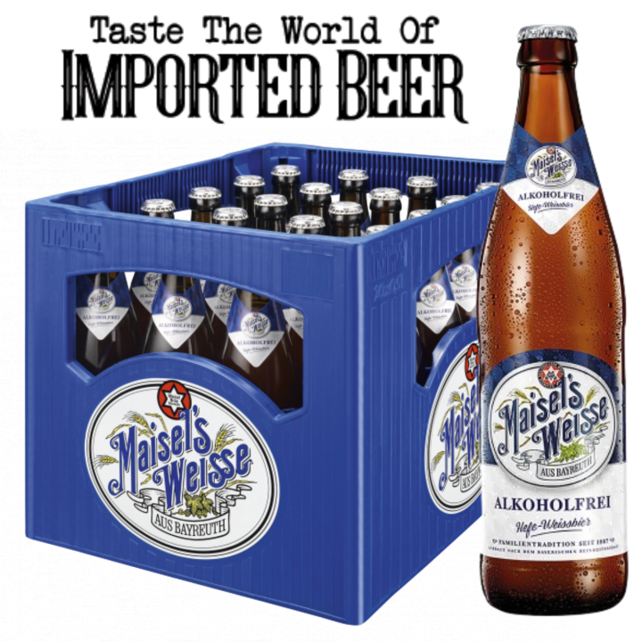Maisel's Weisse Alkoholfrei Hefe Weissbier / Alcohol Free 20 X 500ml Bottle / 1 CASE / Save 100. ...