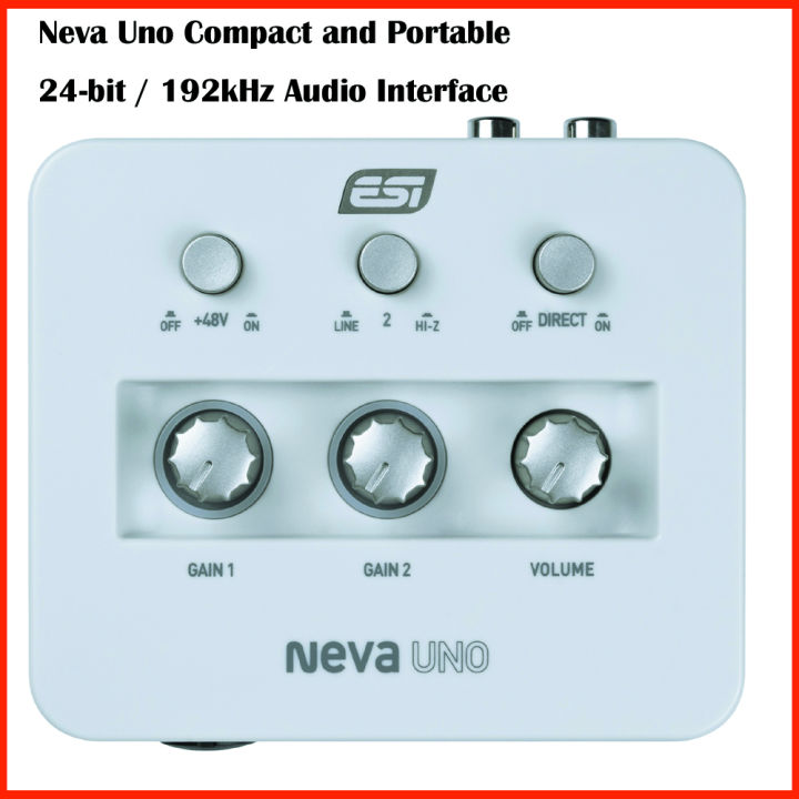 ESI Neva Uno Compact and Portable Audio Interface USB Sound Card With ...