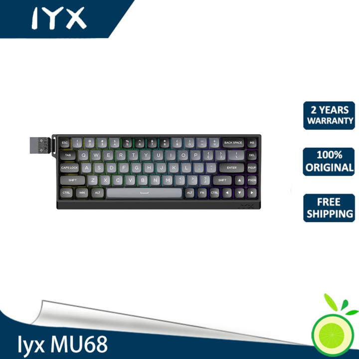 Iyx MU68 Gaming keyboard Platinum magnetic RT 68 RGB keys | Lazada.co.th