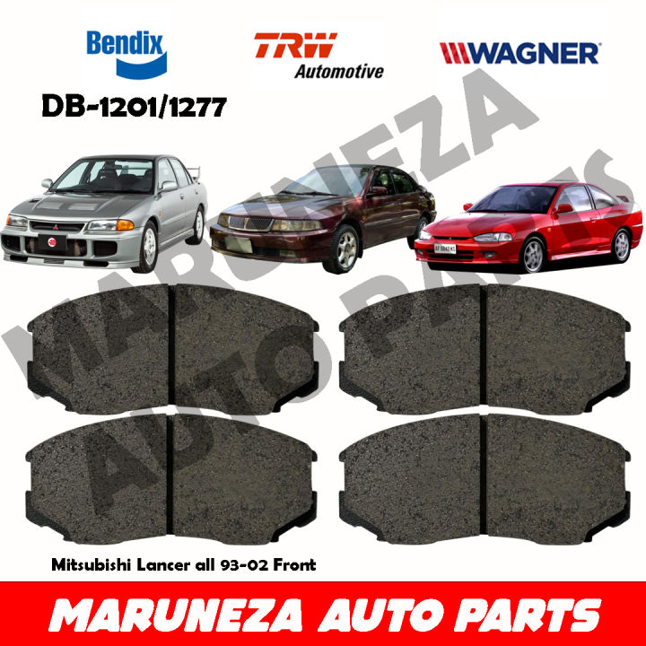 Brake Pads DB1201 DB1277 DB1435 Mitsubishi Lancer 93-02 Front | Lazada PH