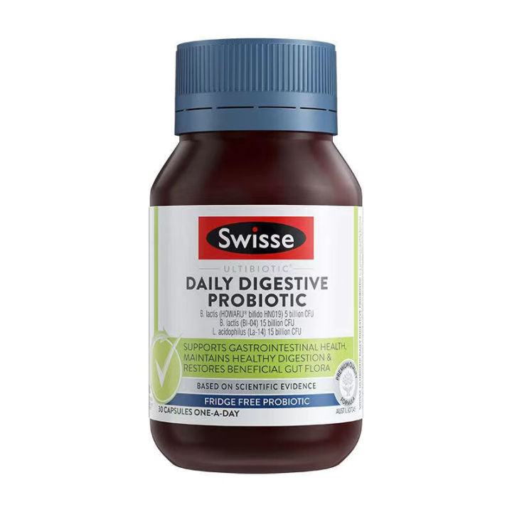 Swisse Intestinal Health Probiotic Capsules 30 Count - Promotes ...