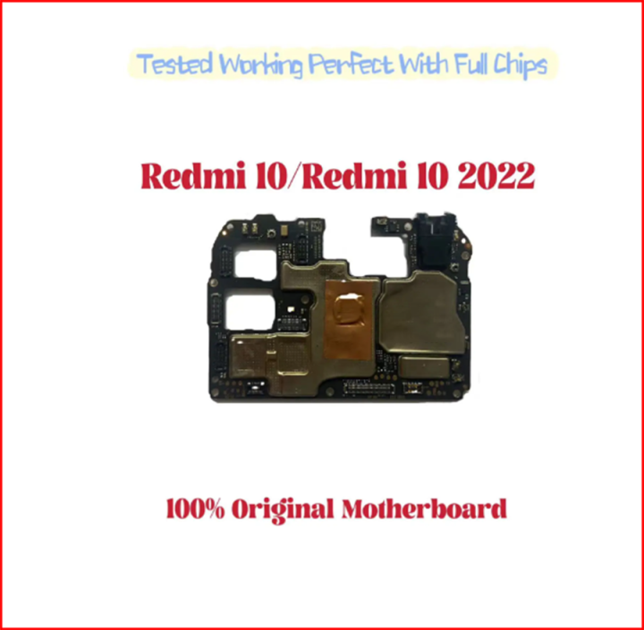 Original Unlocked Main Board for xiaomi Redmi 10 Mainboard Motherboard ...