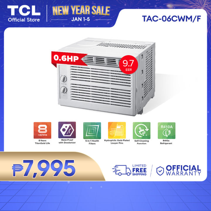 TCL 0.6HP Aircon Window Type Manual - TAC-06CWM/F (R410A Refrigerant ...