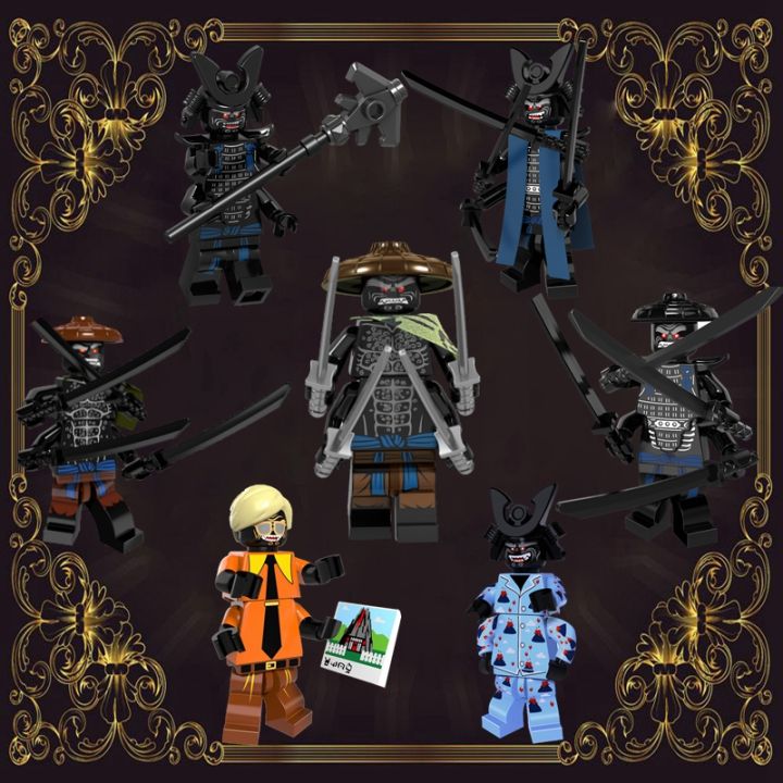 Garmadon อนิเมะการ์ตูนอิฐรูปปั้นขนาดเล็กของขวัญวันเกิดของเล่นเพื่อ ...