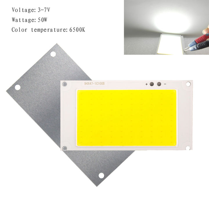 [Giao Hàng nhanh] Đèn Đèn dây led COB 3V 3.7V 50W DC siêu sáng chip ...