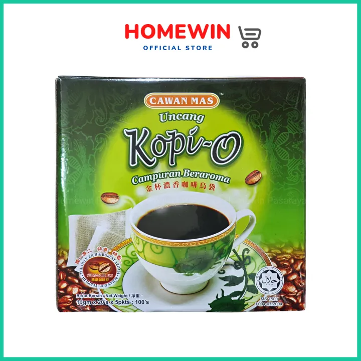 Cawan Mas Kopi-O Premium Campuran Beraroma (10g x 100 Uncang) | Lazada