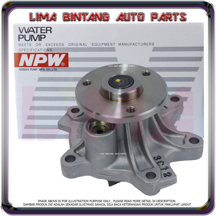 Toyota Vios NCP42 , NCP93 , NCP150 1.5 1NZ-FE Engine Water Pump NPW ...