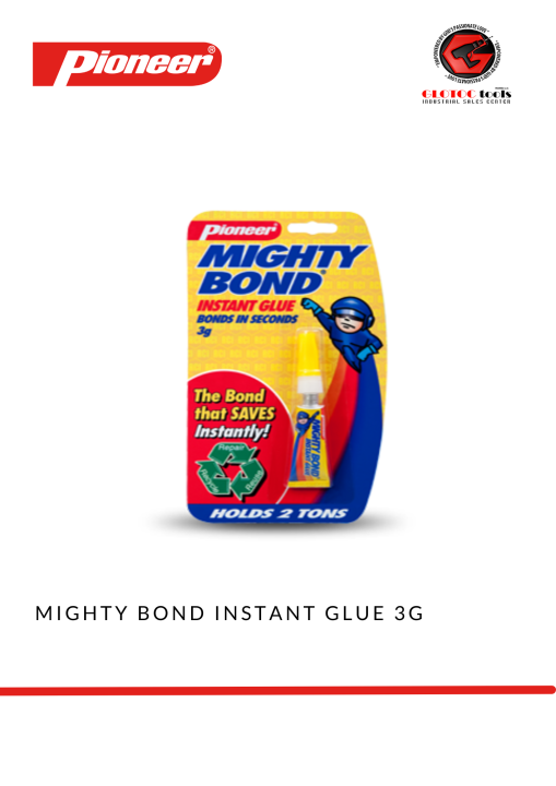 PIONEER Mighty Bond Instant Glue 3g | Lazada PH