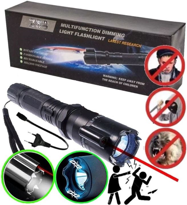 MODERN LIFESTYLE 3 in 1 Flashlight With Multifunction Dimming Light ...