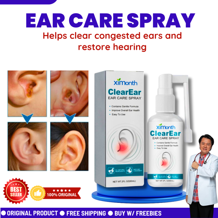 Original Ear Care Spray Fast Relief cure for earwax removal, Itchy Ears ...