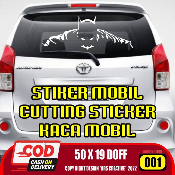 STIKER MOBIL CUTTING STICKER KACA MOBIL MOTIF ANTA001SEMUA READY ...