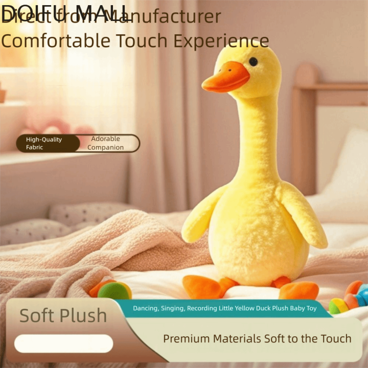 DOIFU English Version Electric Duck Plush Toy Dancing Duck Singing ...