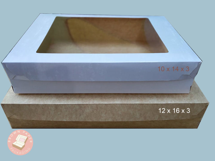 Rectangular Cake Box in packs of 5pcs - Brown Paper Packaging | Lazada PH