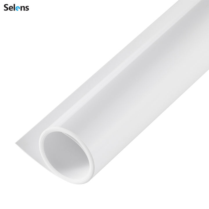 Selens White PVC Backdrop Photography Backdrop Matte & Reflective PVC Background Dual Side Vinyl ...