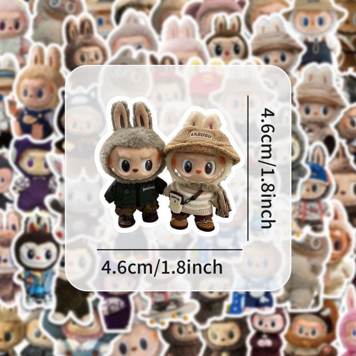 💥พร้อมส่ง💥New Labubu POPMART sticker สติกเกอร์ กันน้ำรูปแบบที่แตกต่าง ...