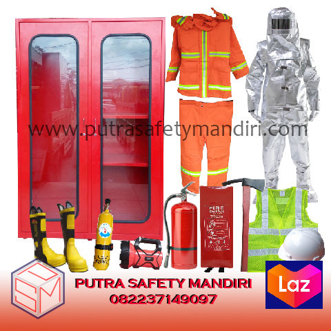 FULLSET FIRE CABINET LENGKAP LEMARI PEMADAM KEBAKARAN + ISI PERLENGKAPAN PMK MURAH | Lazada ...
