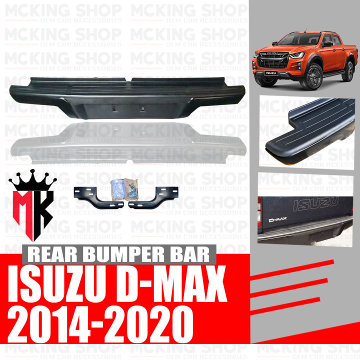 Isuzu Dmax /D-max 2014-2020 Rear Bumper Guard Bar (Black) | Lazada PH