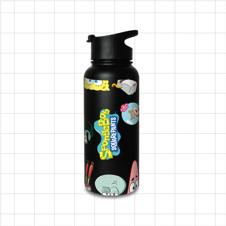 STICKER for FLASK TUMBLER PHONE PEEKERS Spongebob Squidward Patric star ...